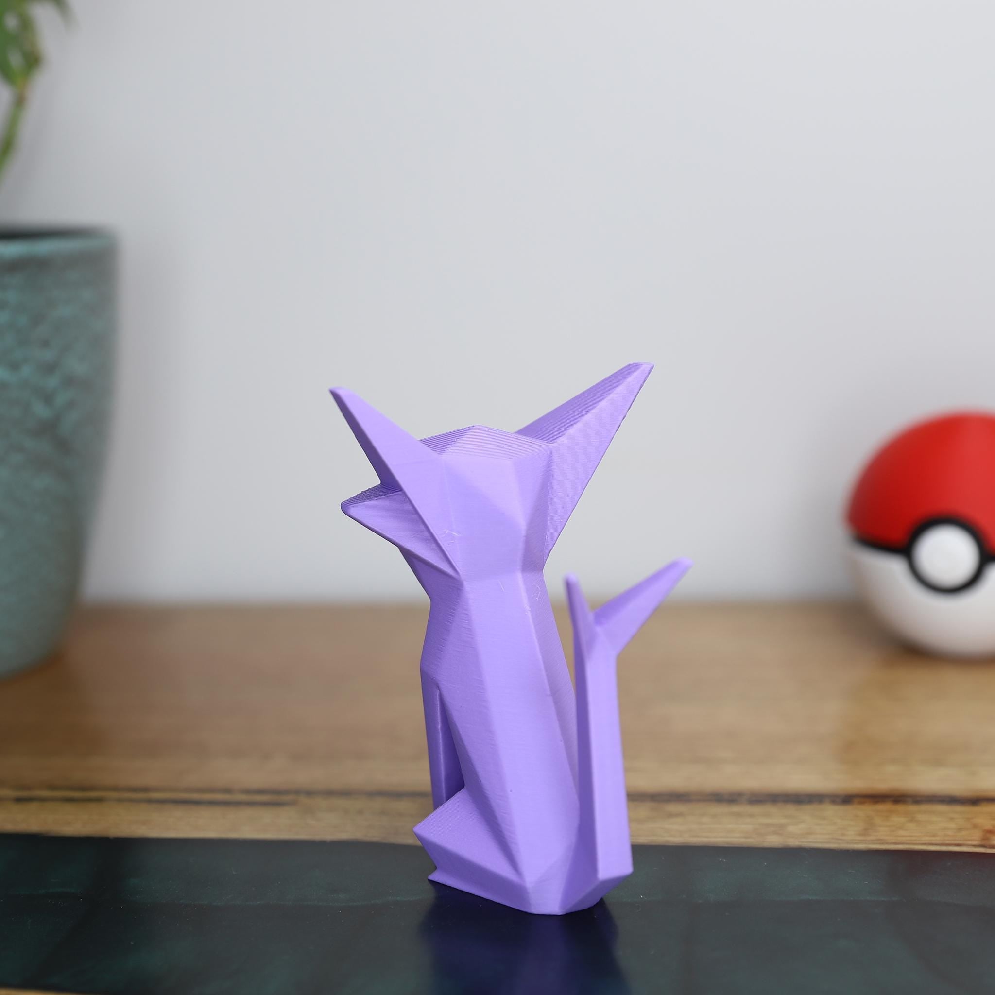 Low Poly 3D Printed Espeon Figurine - Retro Model | 3D Print Smiths ...