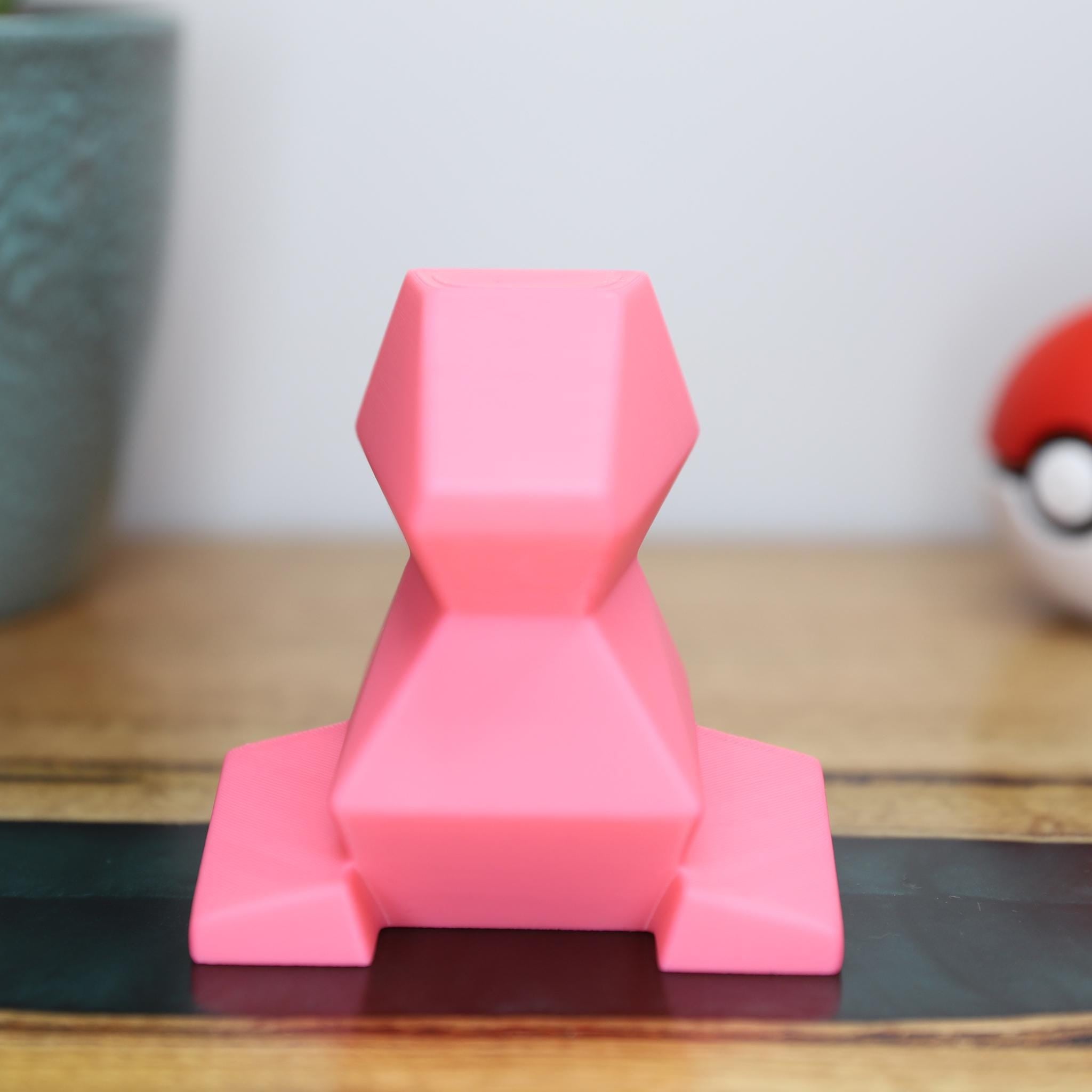 Low Poly 3D Printed Porygon Figurine - Retro Model | 3D Print Smiths