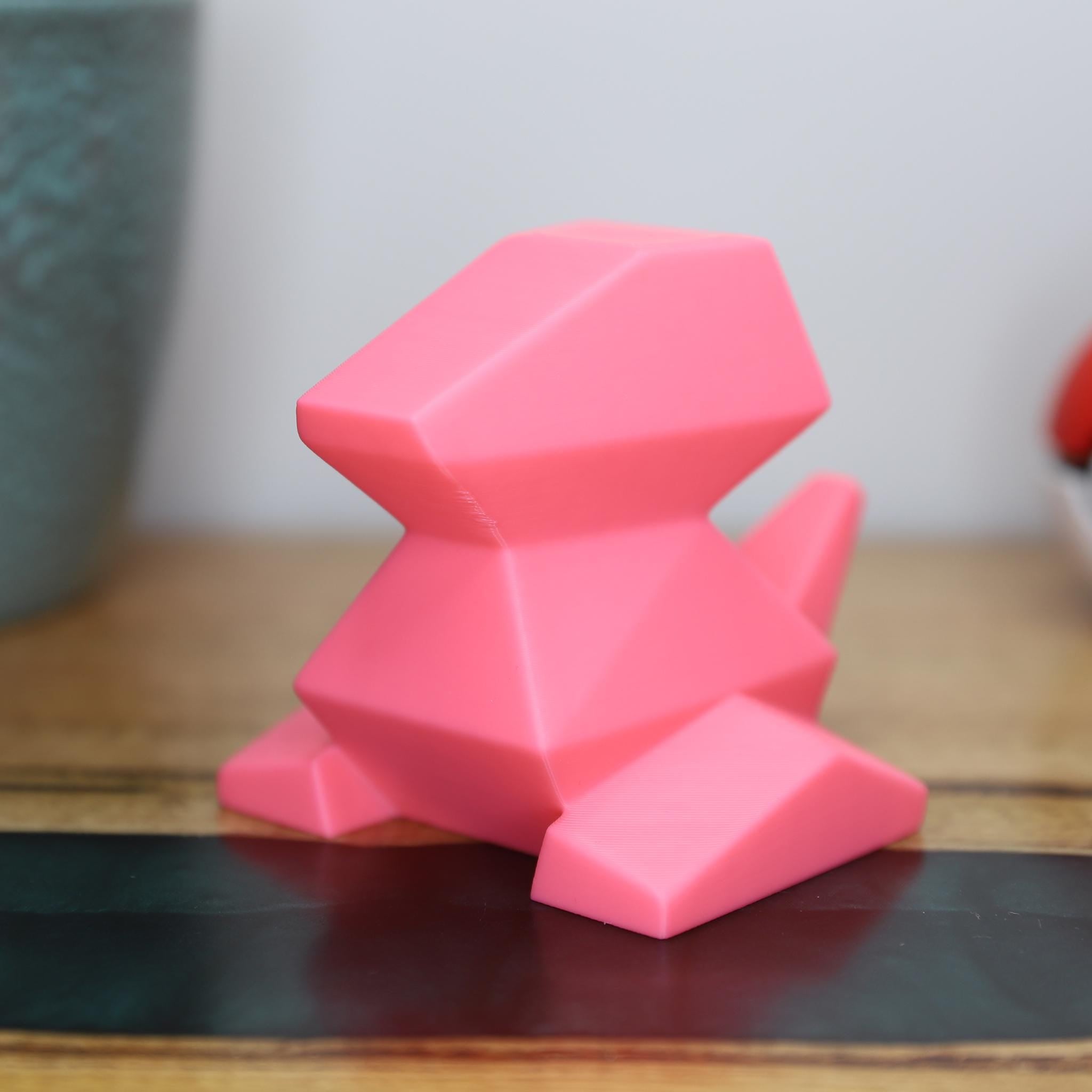 Low Poly 3D Printed Porygon Figurine - Retro Model | 3D Print Smiths