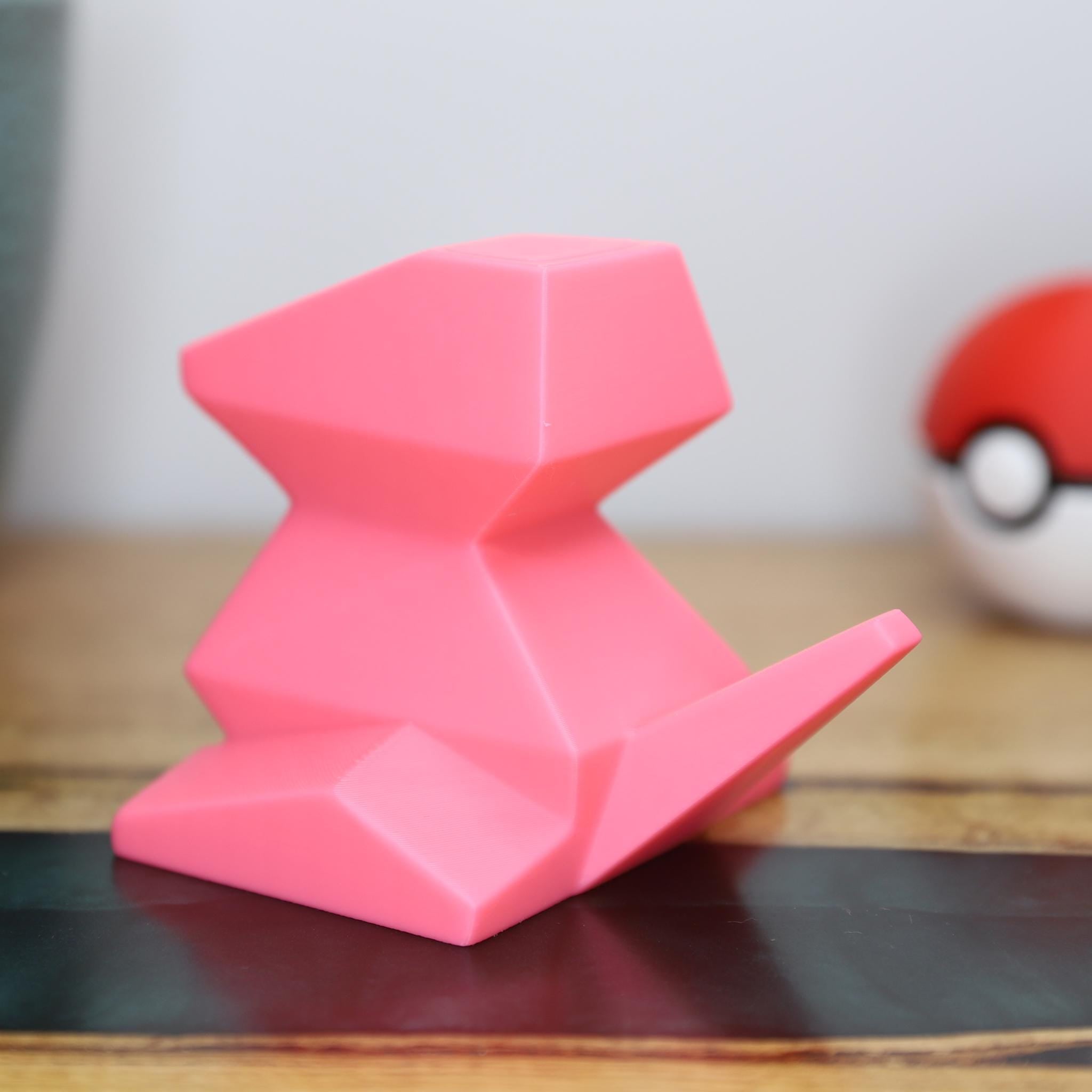 Low Poly 3D Printed Porygon Figurine - Retro Model | 3D Print Smiths